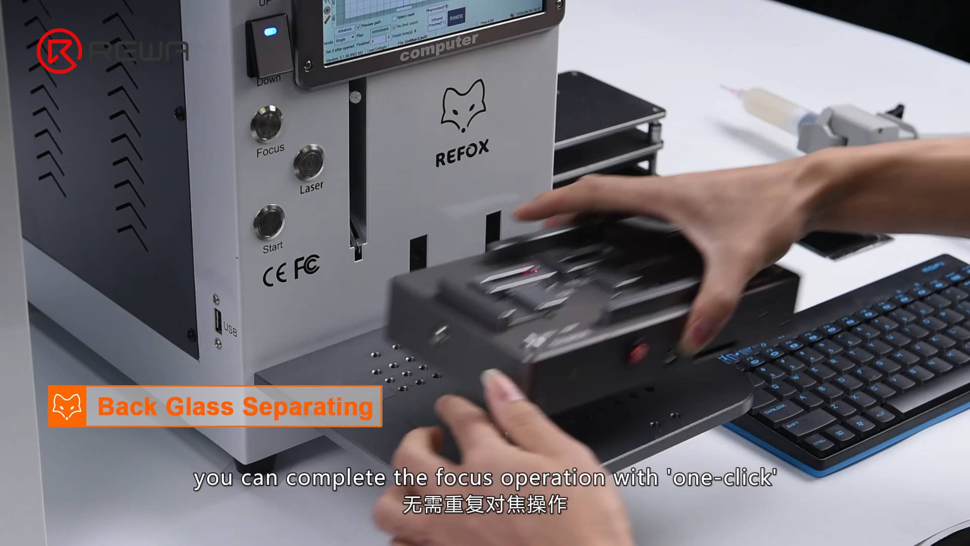REFOX Automatic Desktop Laser Marking Machine Set on Vimeo