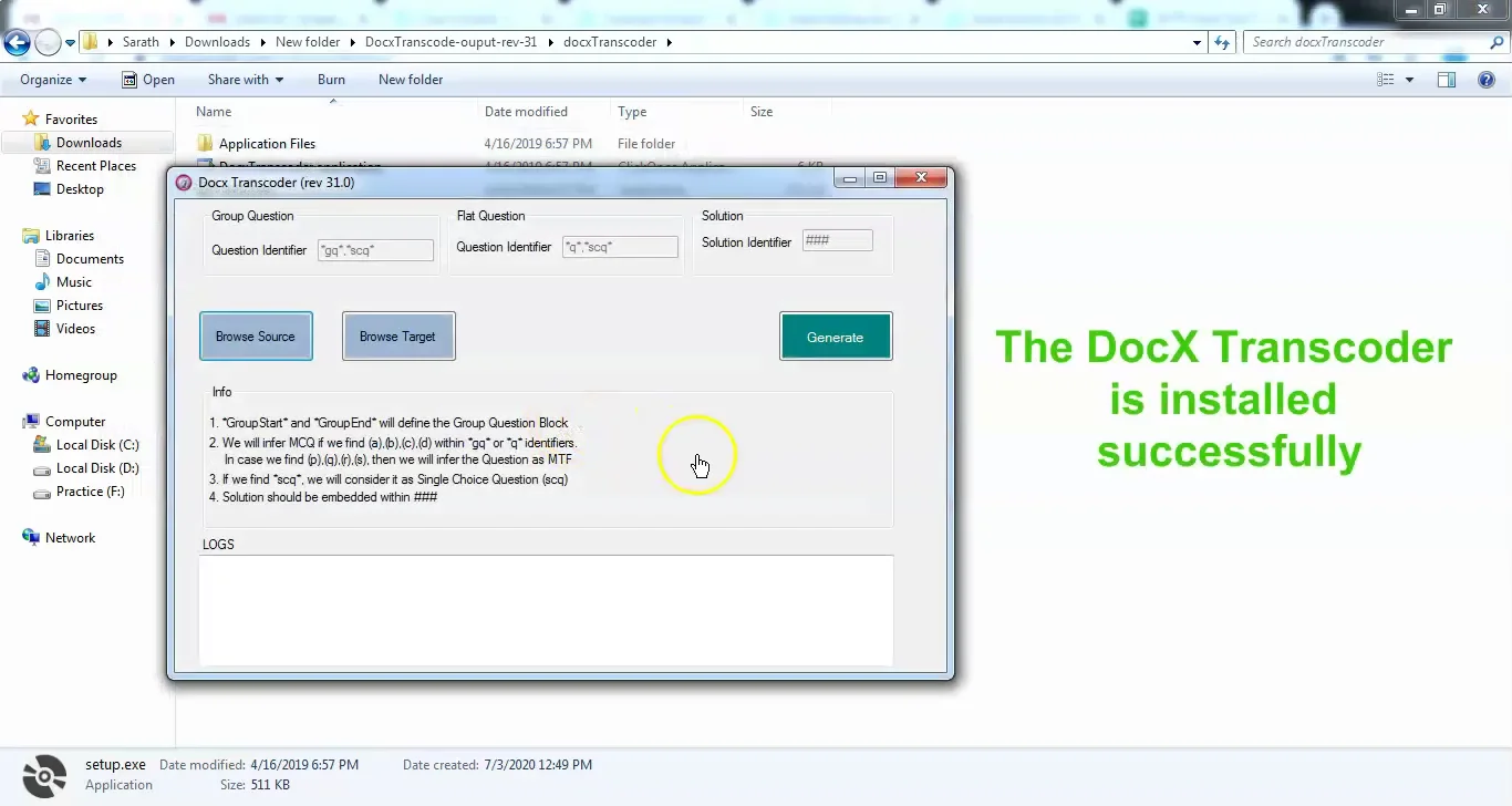 1 Installing DocX Transcoder on Vimeo