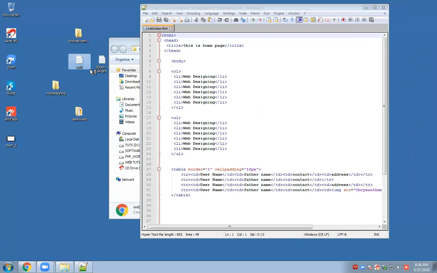 HTML Class-3 on Vimeo