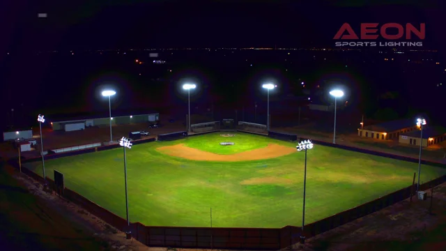 Baseball Field At Night