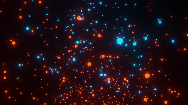 Particles Orange Blue - Free video on Pixabay