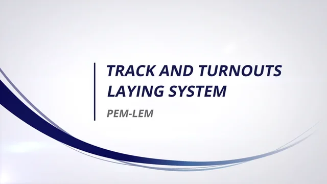 PEM-LEM | Track & turnouts laying system | Geismar on Vimeo