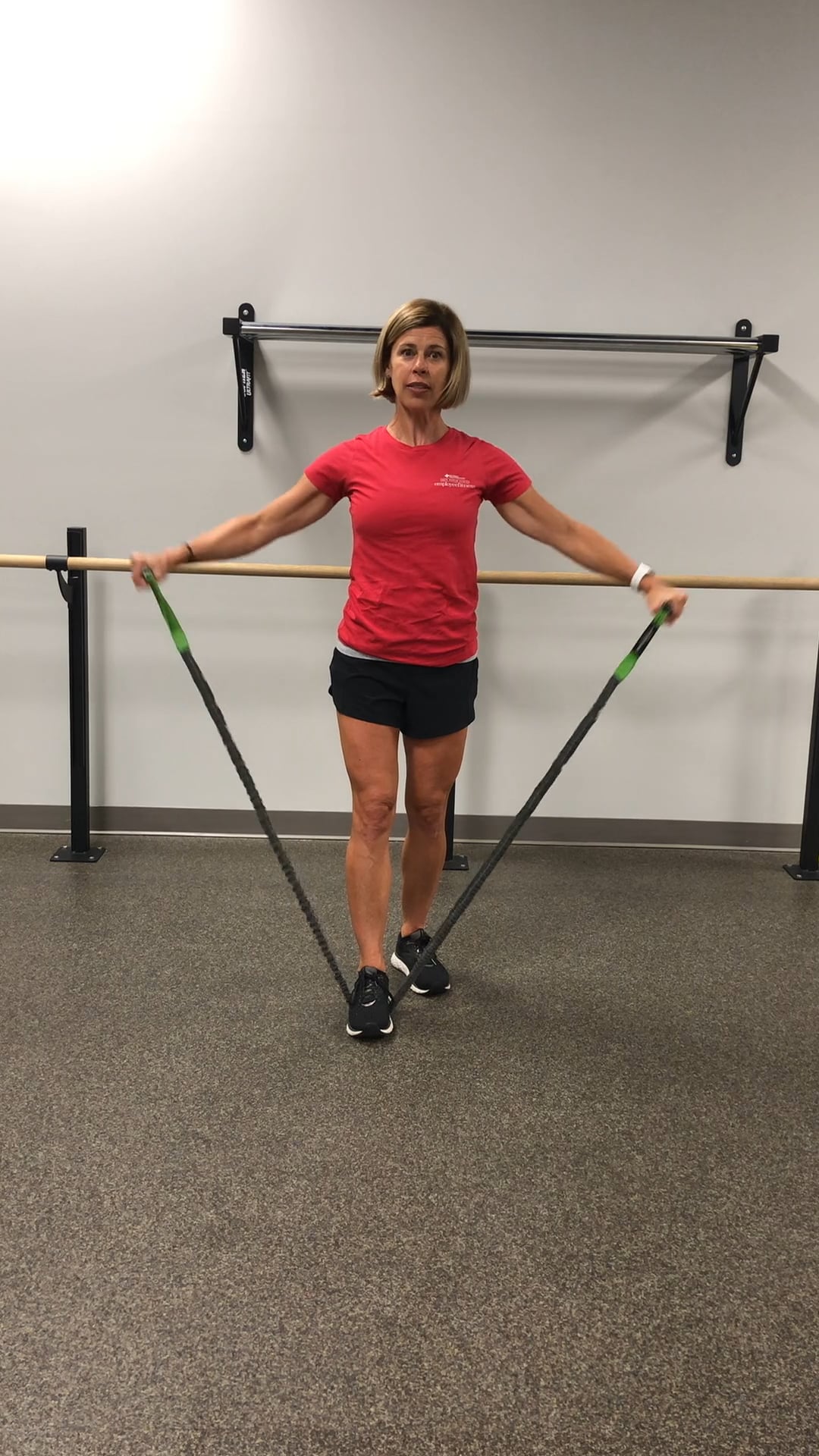 Lateral Raise with Resistance Band on Vimeo