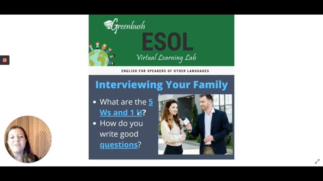 Interviewing Your Family for ESOL on Vimeo