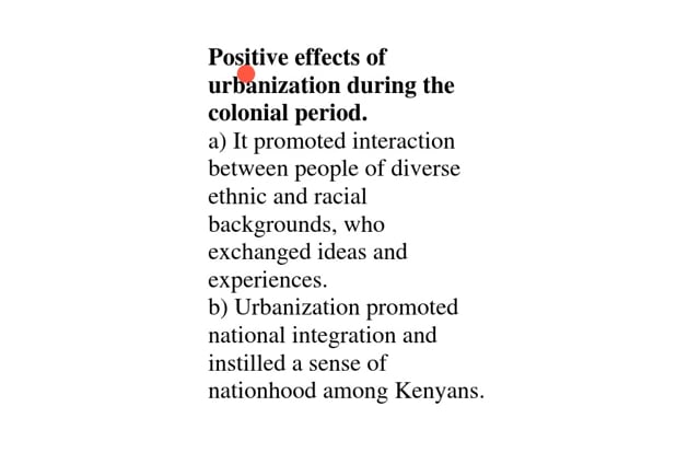 Positive Effects Of Urbanization