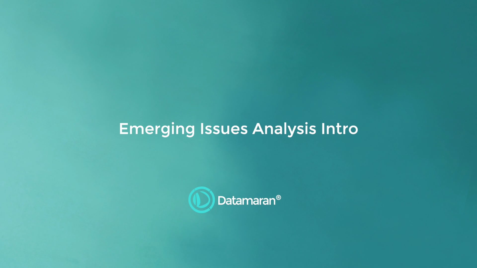 4 Emerging Issues Analysis Intro-Up to 4K on Vimeo