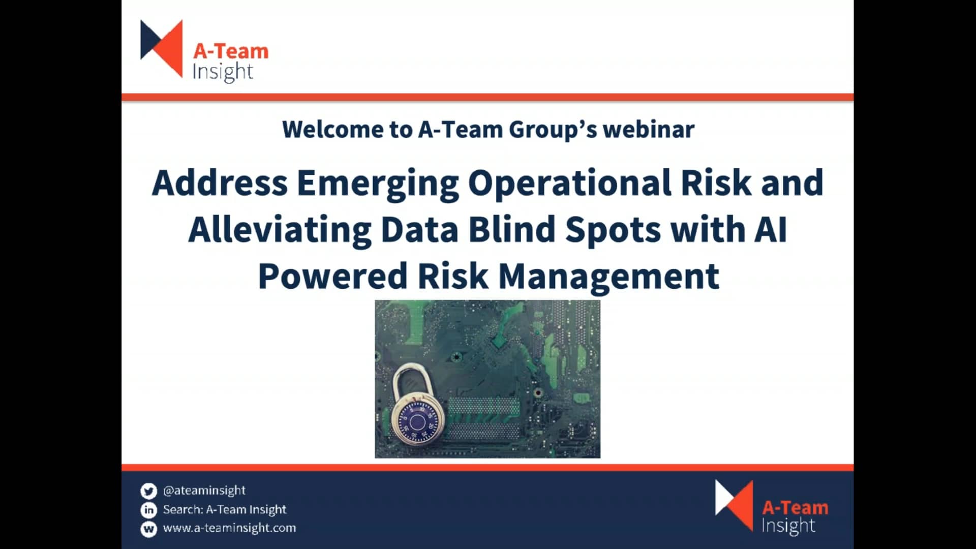 Address Emerging Operational Risk and Alleviating Data Blind Spots with ...