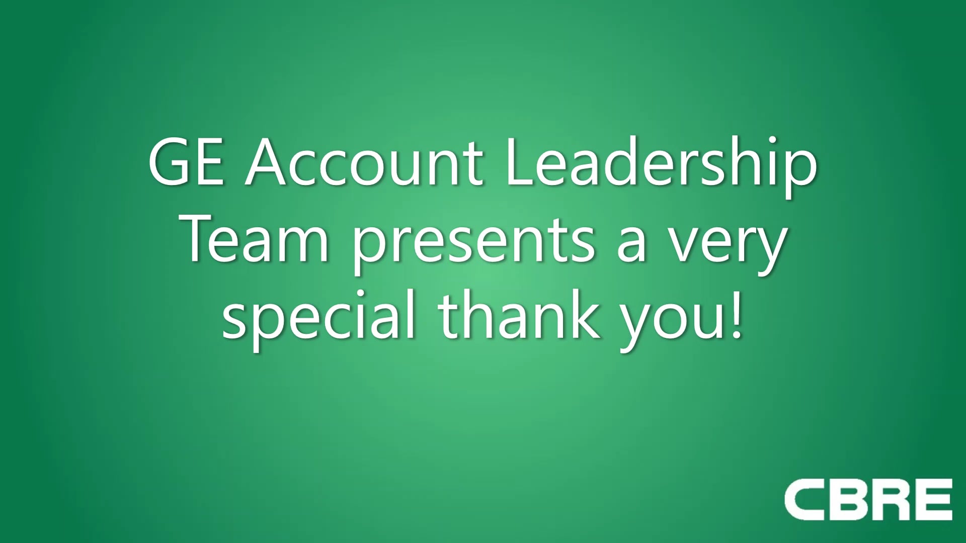 Thank you GE Account Team in APAC! on Vimeo