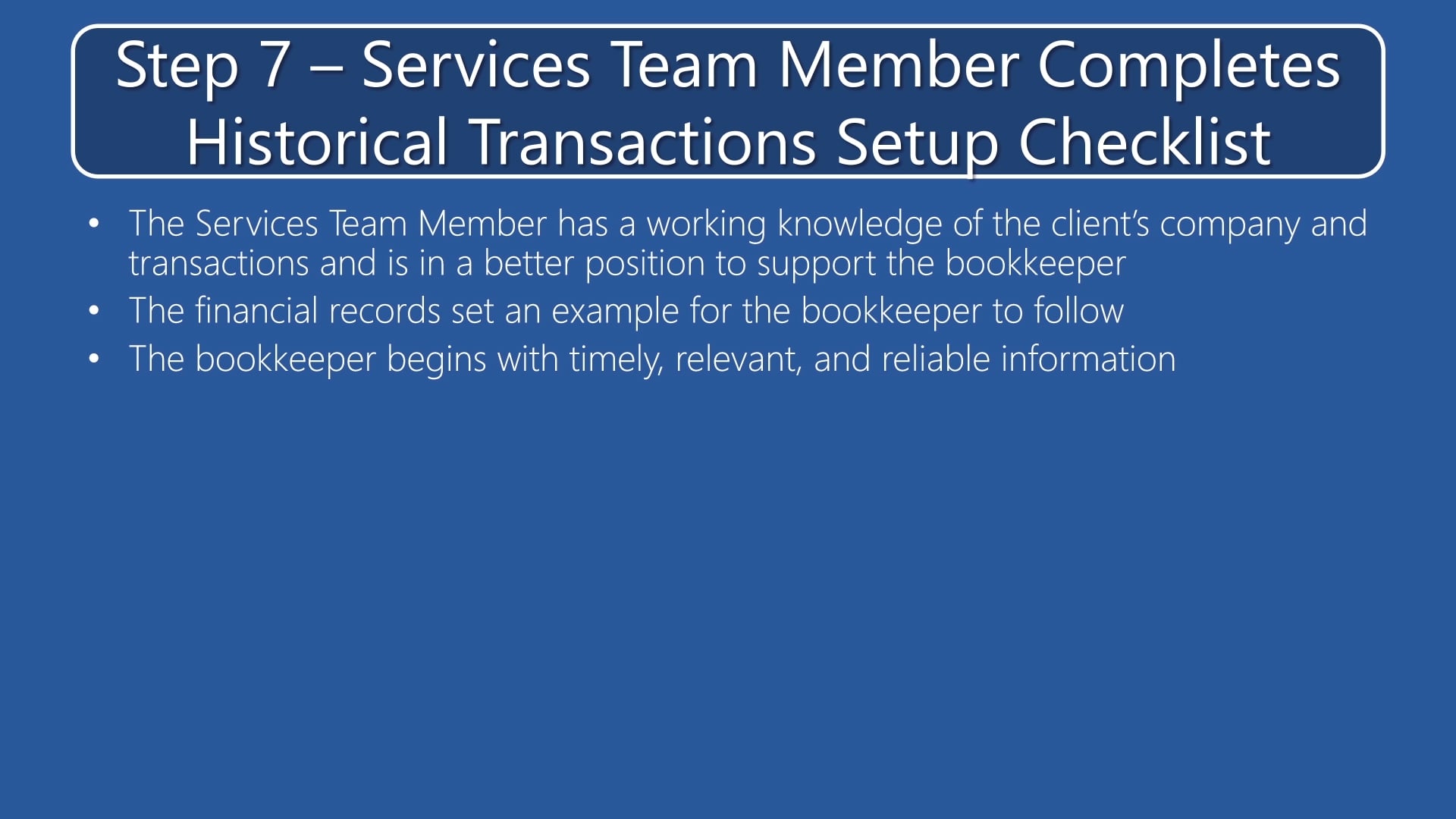 AA Accounting Guide 6.17 Step 7 Services Team Member Completes ...