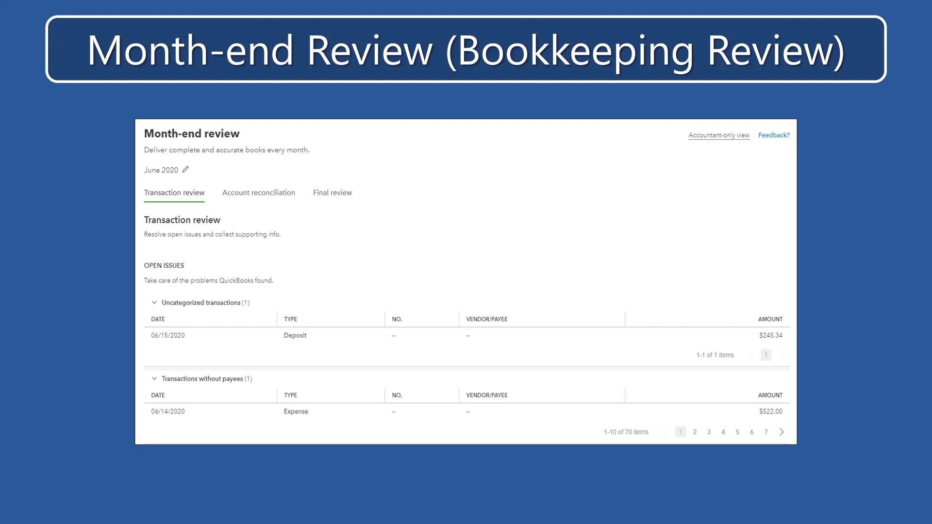 AA Accounting Guide 6.46 Month-end Review Bookkeeping Review on Vimeo