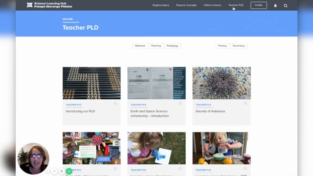 Professional Learning Development on the Science Learning Hub — Science ...