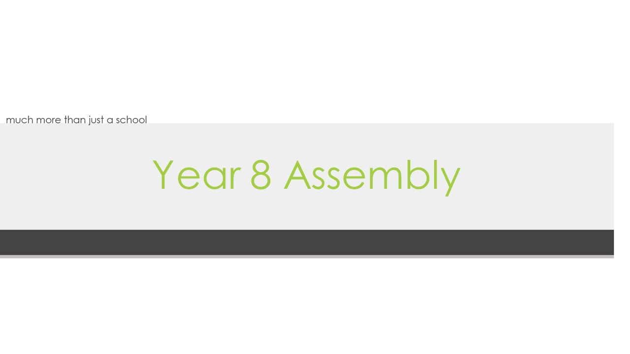 Year 8 assembly 8th May on Vimeo