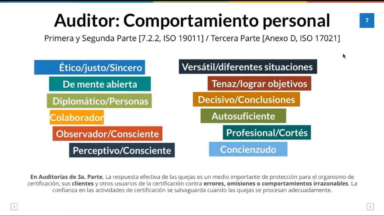 07.3.6 Comportamiento personal de auditor on Vimeo