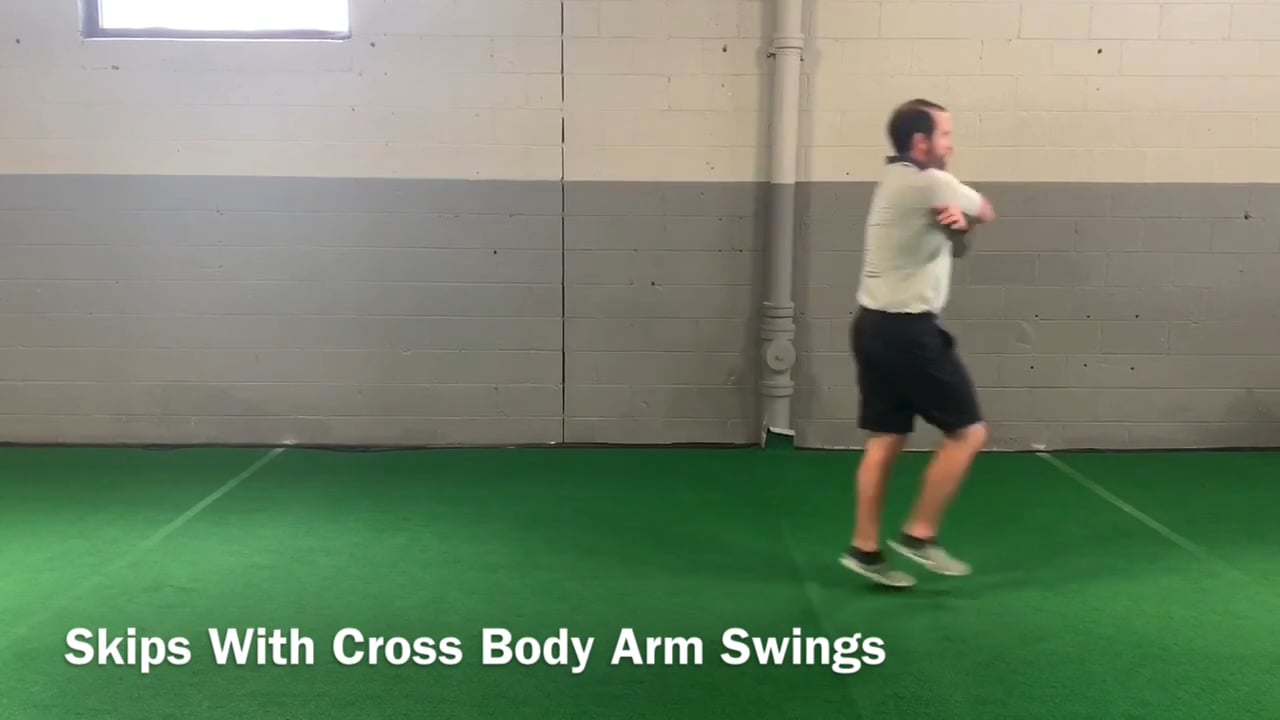 Skips With Cross Body Arm Swings on Vimeo