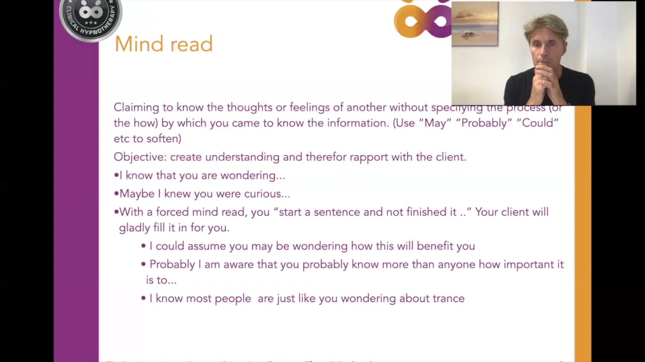 Ericksonian language introduction course 1 on Vimeo