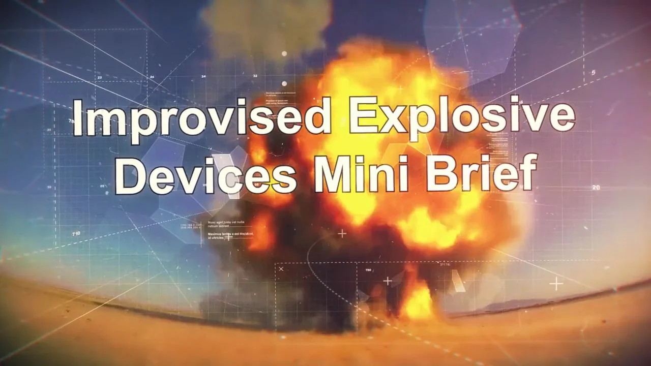 CLASP Mini-Brief Program - Clasp_MBS&S029 Improvised Explosion Devices ...