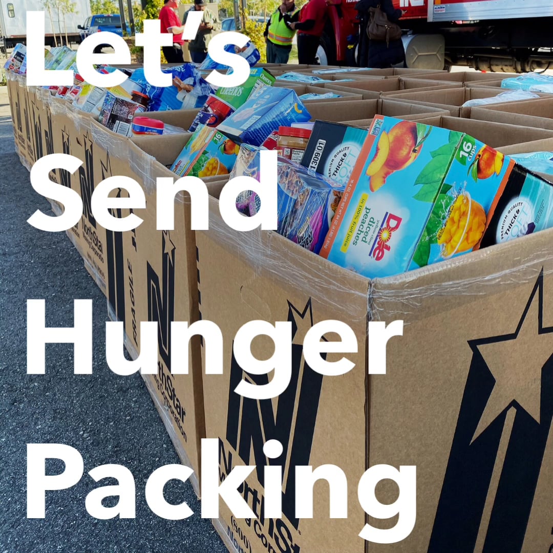 The eighth annual “Let’s Send Hunger Packing!” food drive for the Los ...