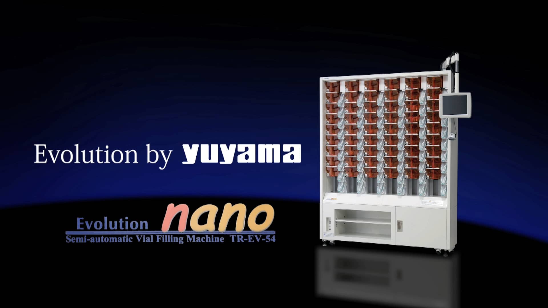 Pas-Yuyama - EV-54 Semi-Automatic Vial-Filling Machine on Vimeo