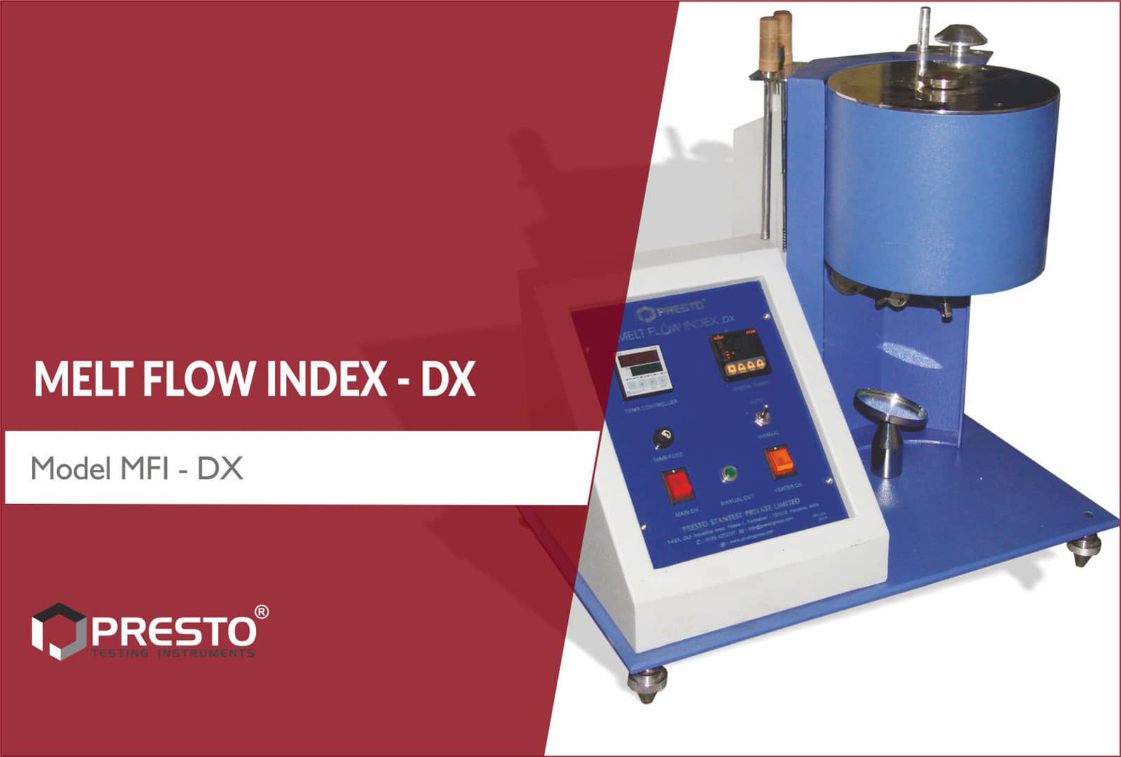 Melt Flow Index Tester - Deluxe Model Manufacturers on Vimeo