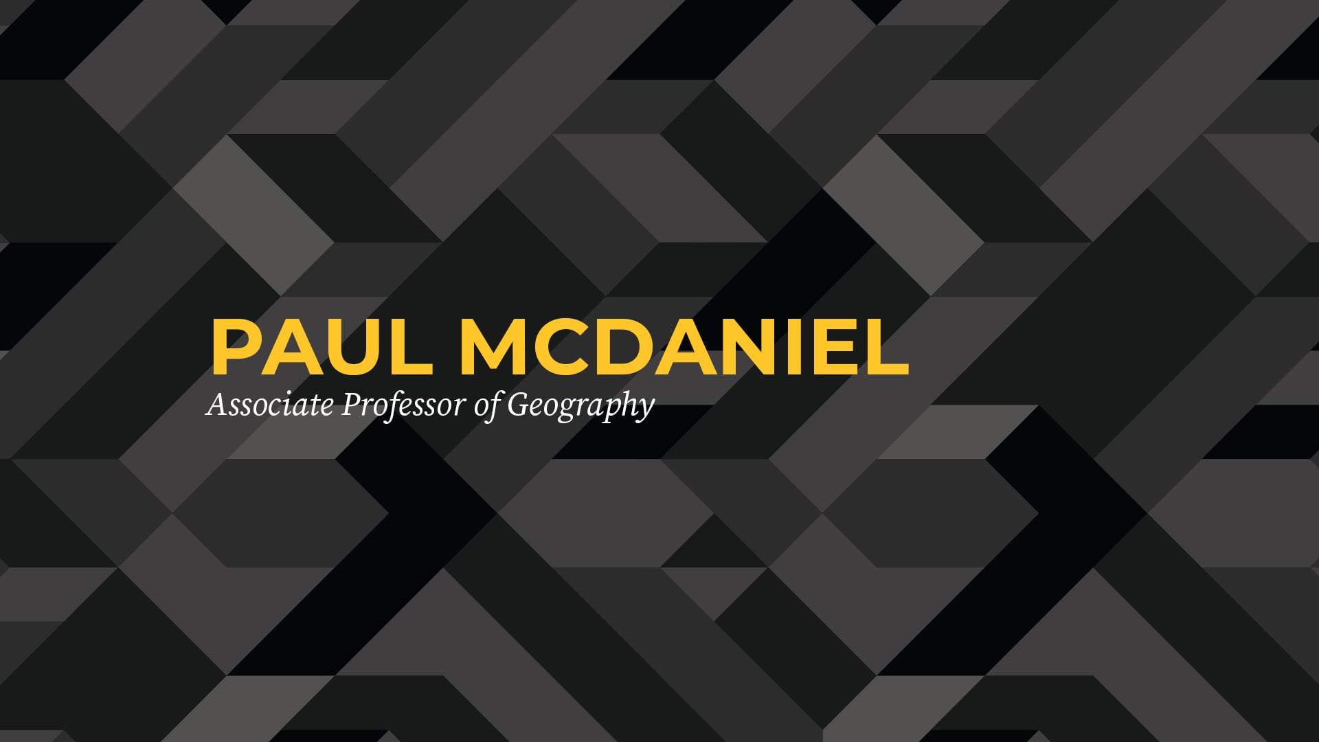Paul McDaniel on Vimeo