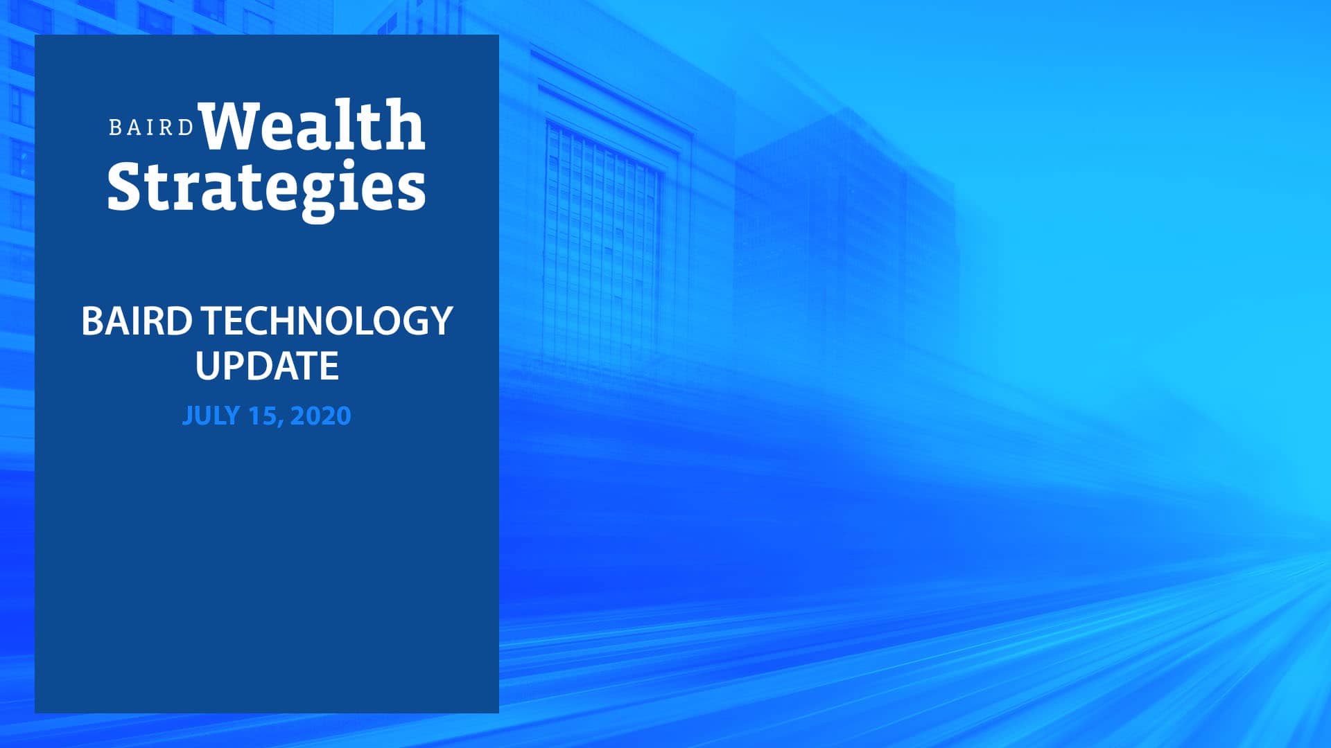 Baird Technology Update on Vimeo