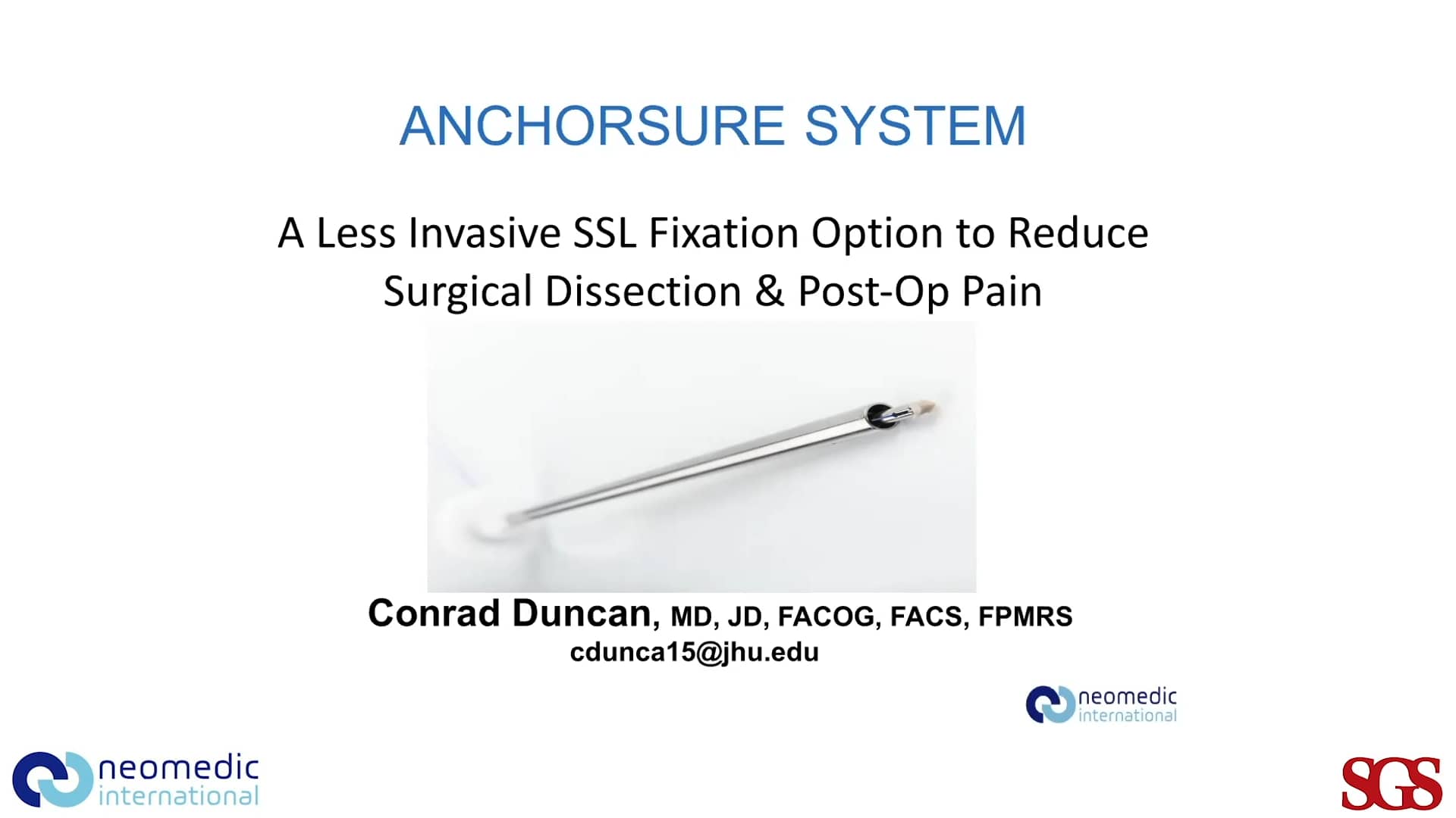 Innovations on Sacrospinous Ligament fixation, the benefits of ...