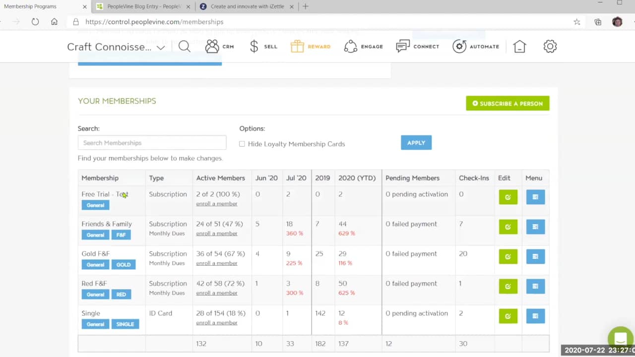 Peoplevine Training - How to Set an Expiration Date on a Membership on ...