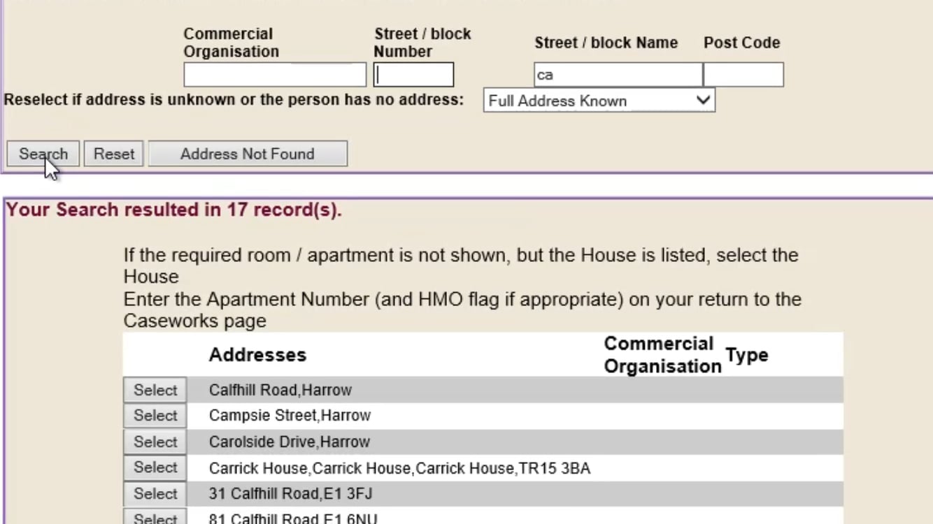 Search to Data Entry on Vimeo