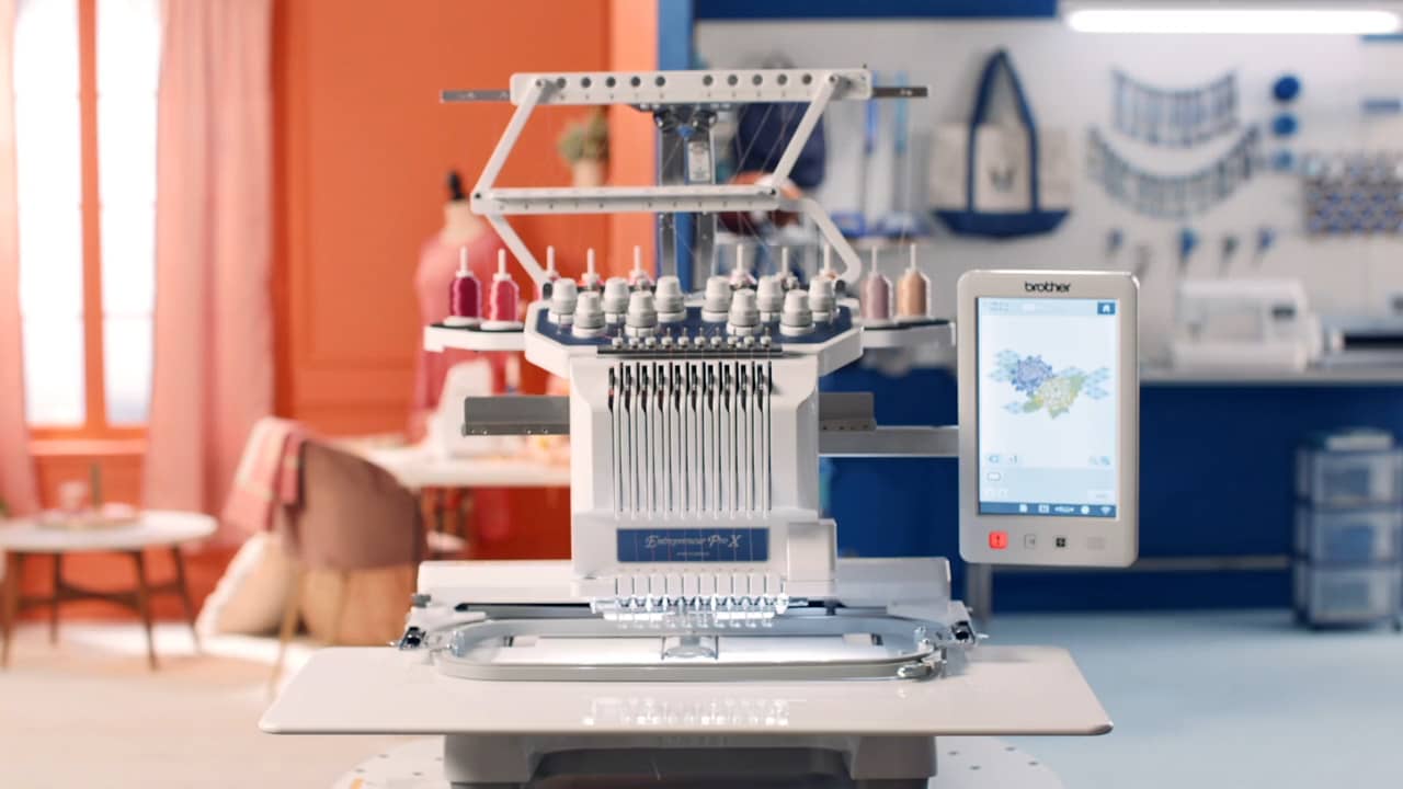 Built-in Designs and My Stitch Monitor Mobile App in the PR1055X on Vimeo