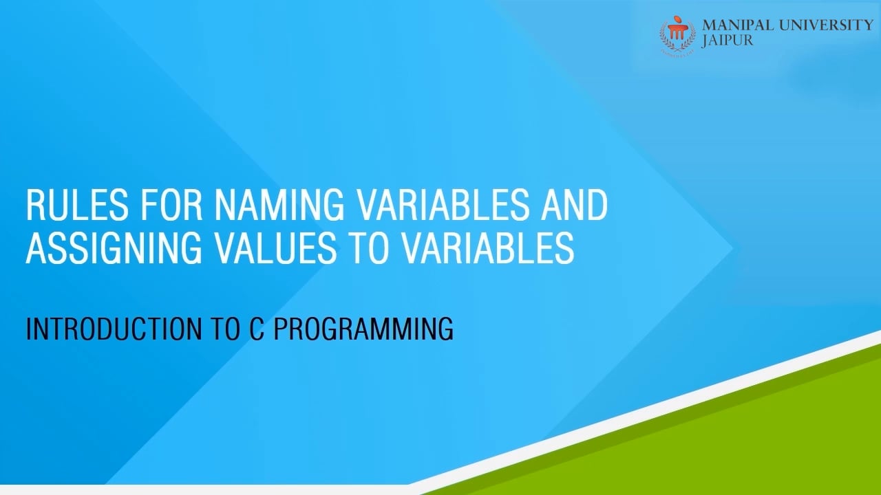 DCA1102_U1_V06_RULES FOR NAMING VARIABLES AND ASSIGNING VALUES TO VARIABLES on Vimeo