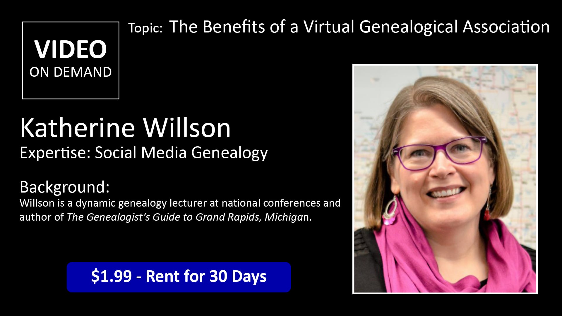 Watch The Benefits of a Virtual Genealogical Association - Katherine Willson Online | Vimeo On ...