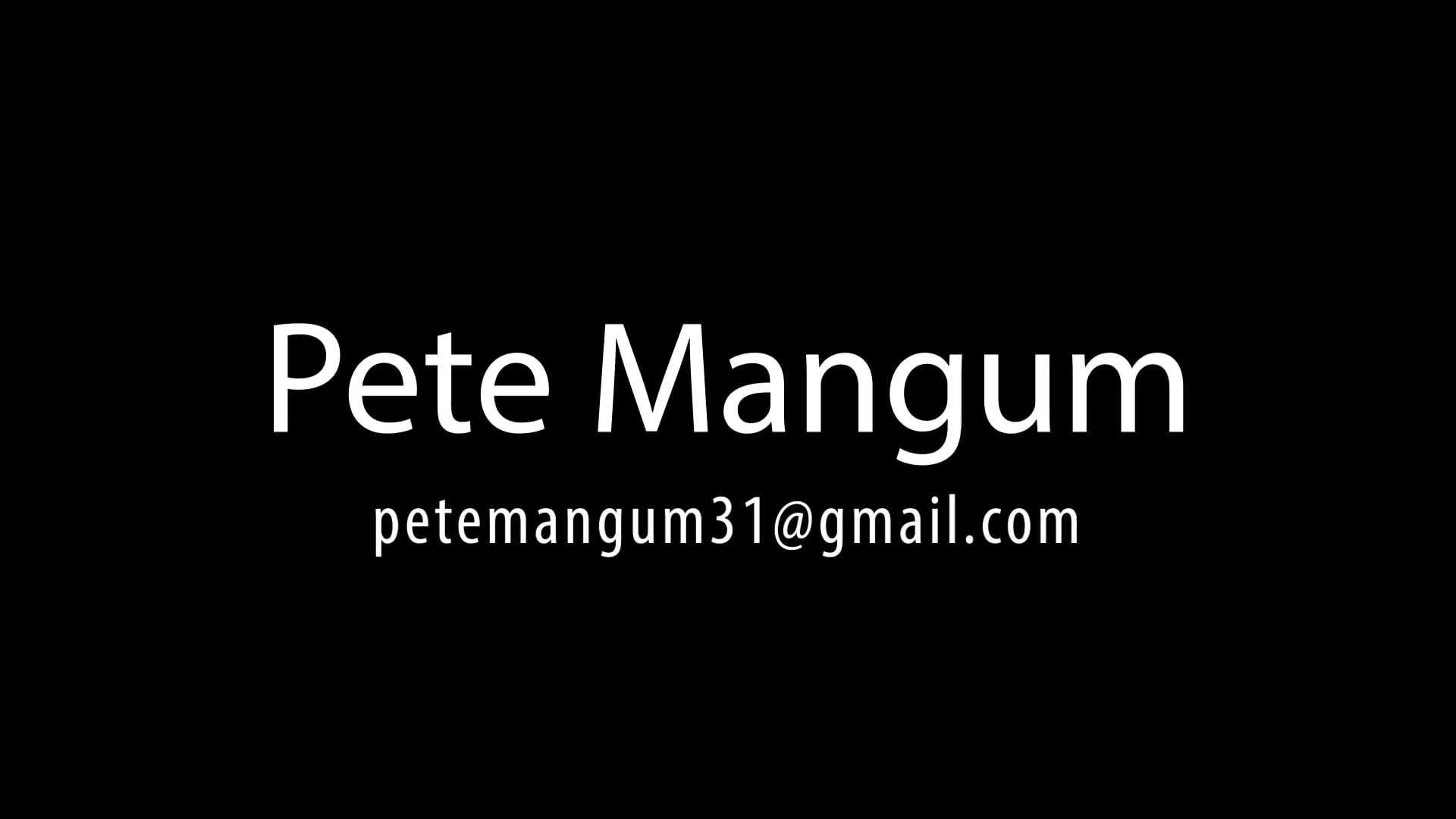 Pete Mangum Acting Demo Reel on Vimeo