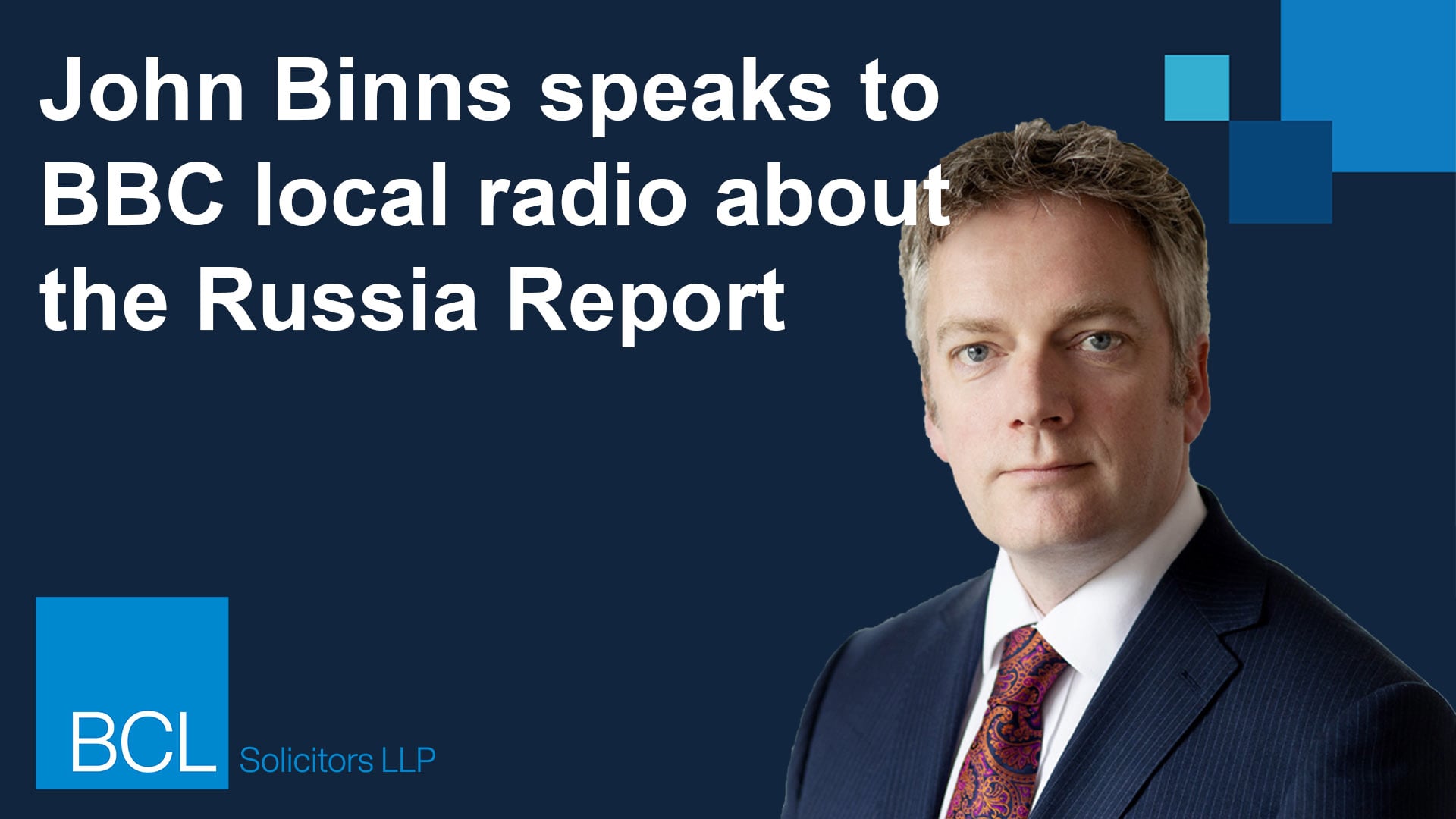John Binns speaks to BBC local radio about the Russia Report on Vimeo