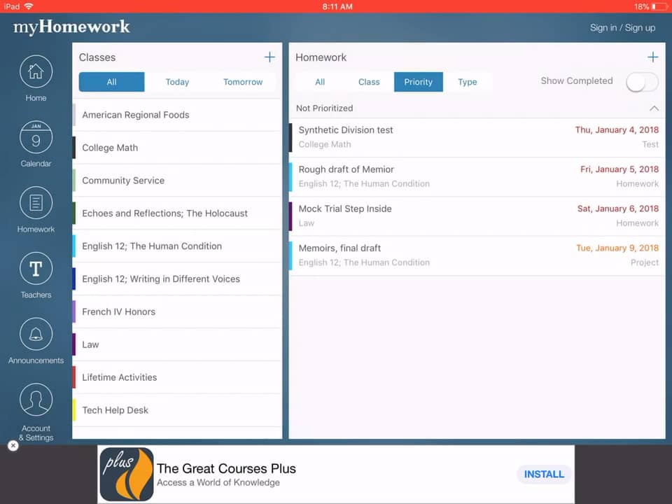 How to Use MyHomework App on Vimeo