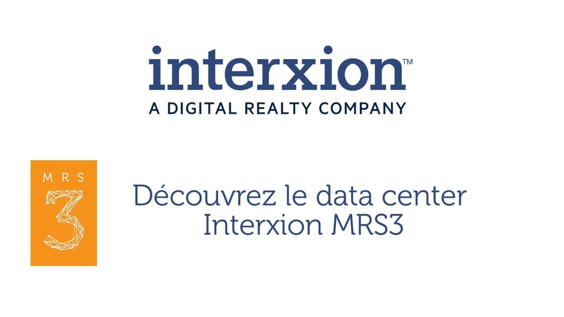 Réservez votre visite virtuelle d'Interxion MRS3 on Vimeo