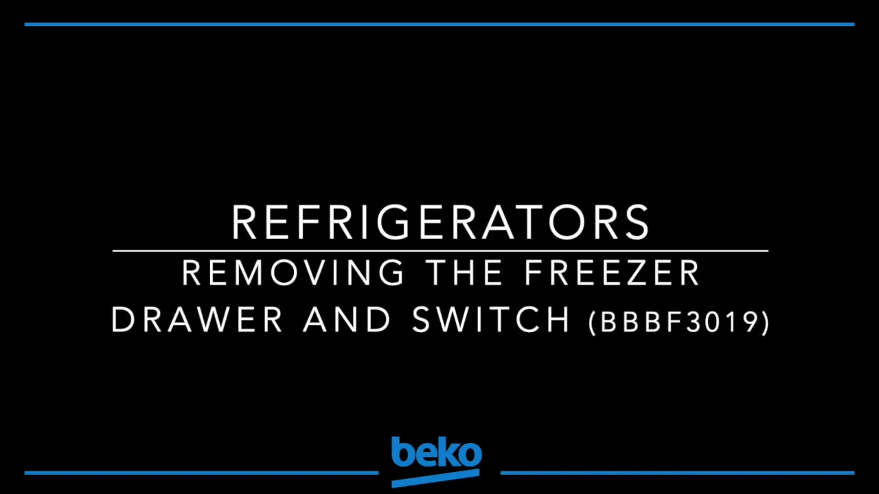 Beko Technical Training Videos - Refrigerators - Removing the Freezer ...