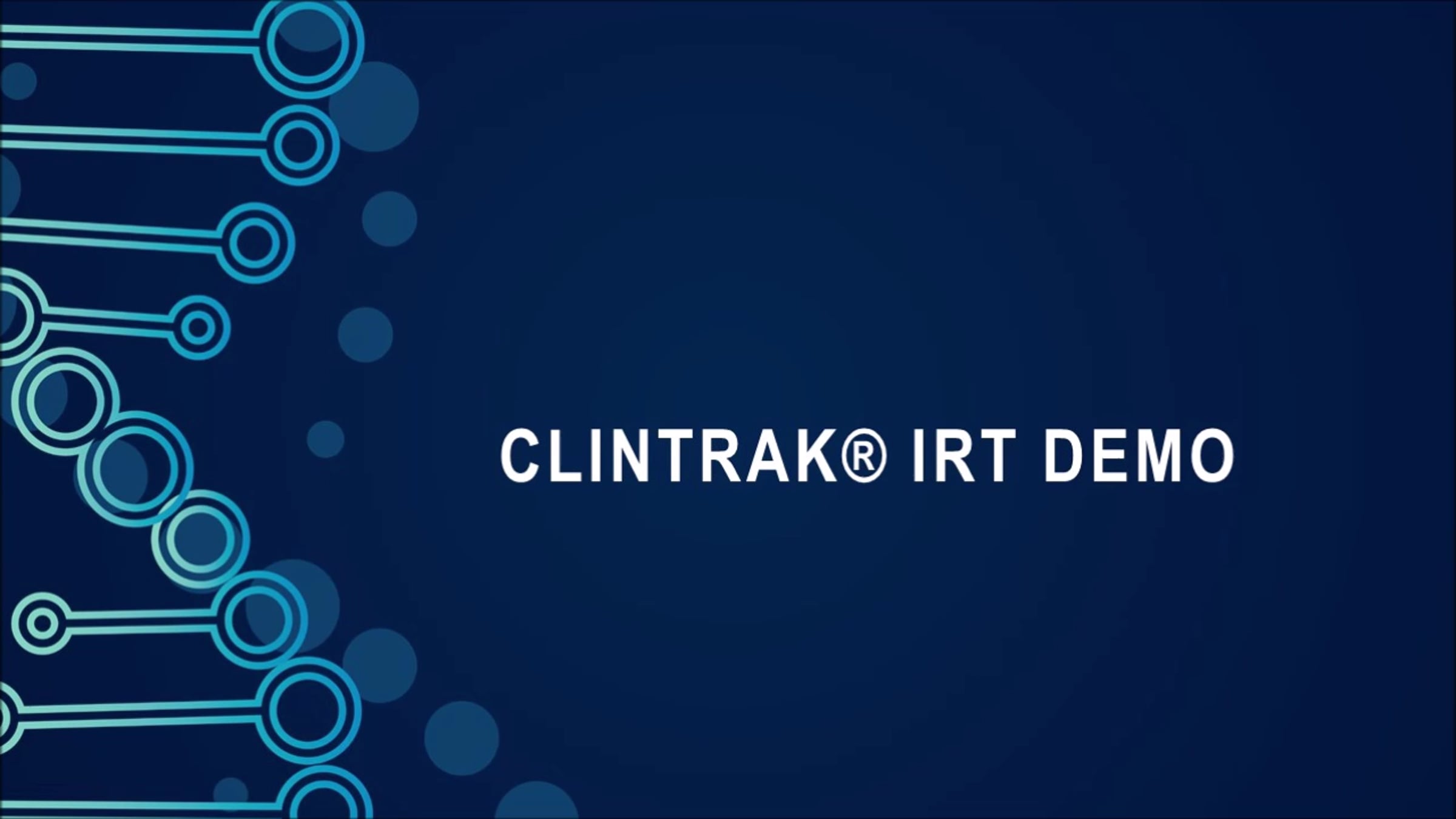 ClinTrak® IRT Site Demo