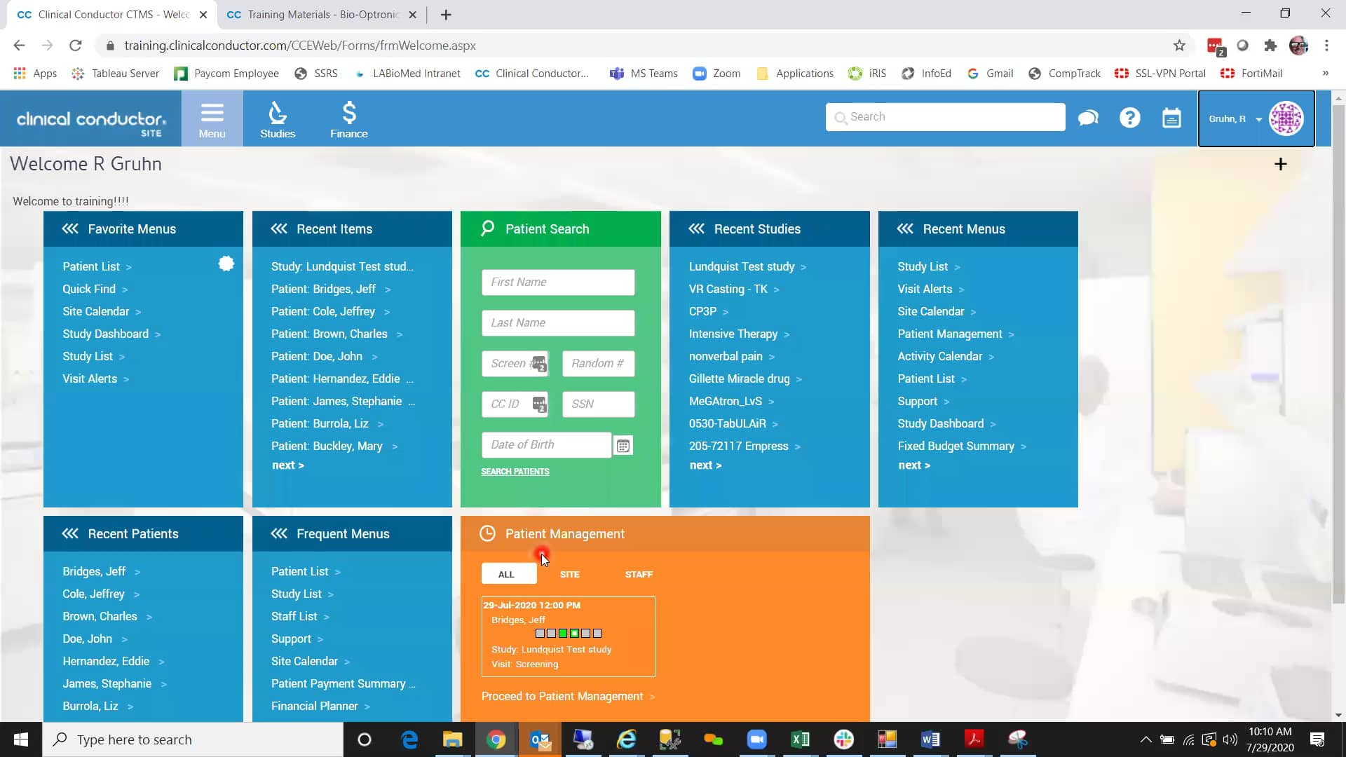 Clinical Conductor CTMS Coordinator Training on Vimeo