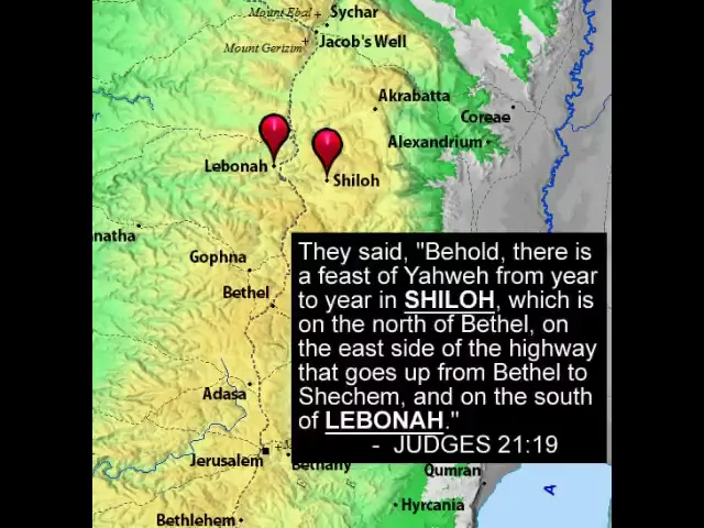 Shiloh Old Testament Map
