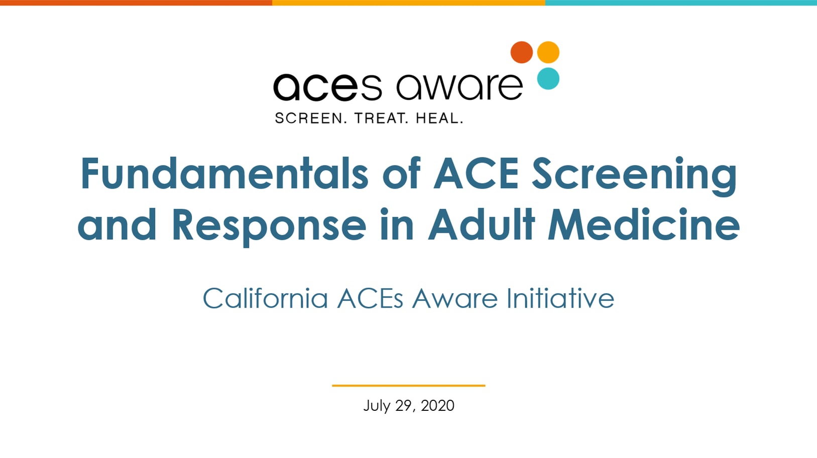 Fundamentals of ACE Screening and Response in Adult Medicine on Vimeo