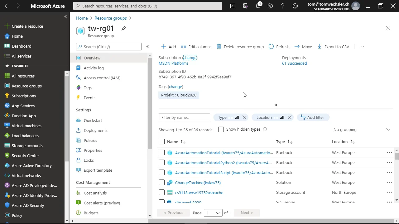 Azure Tip: Mit der Azure CLI (command-line interface) in Azure Tags ...