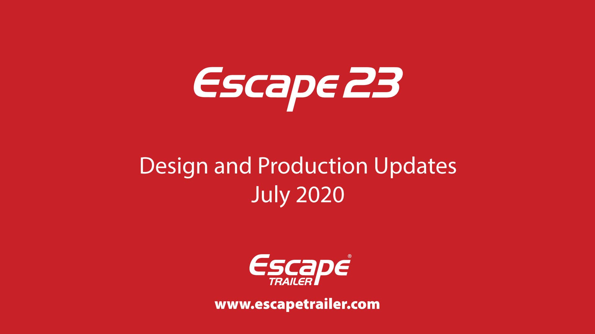 Escape 23 Update July 2020 on Vimeo