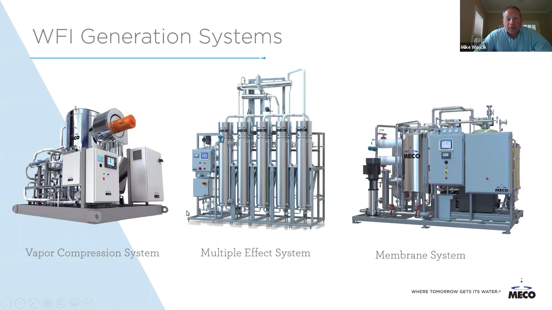 MECO Webinar Series - An Advanced Discussion on WFI Generation Technologies