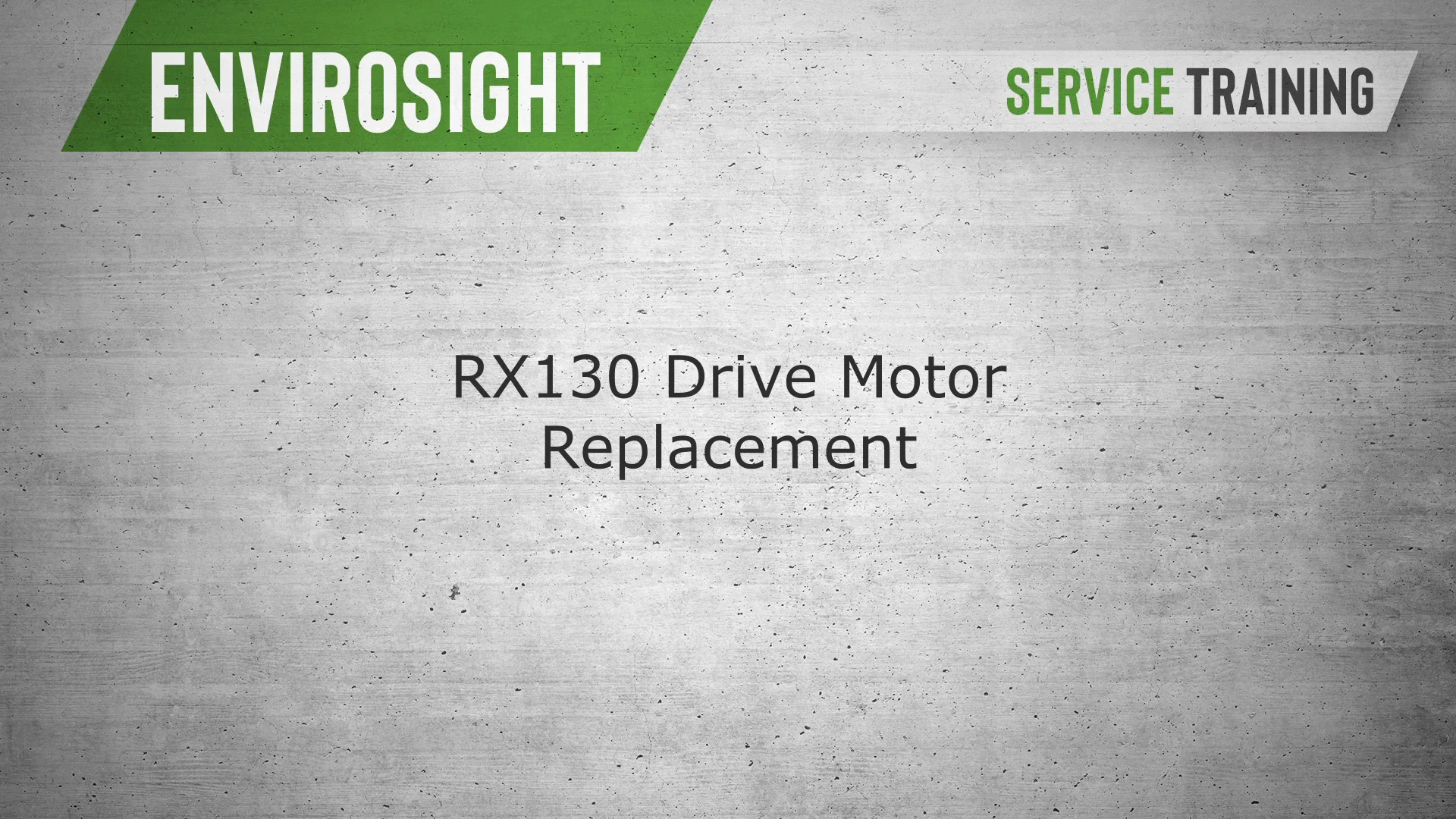 RX130 Motor Replacement