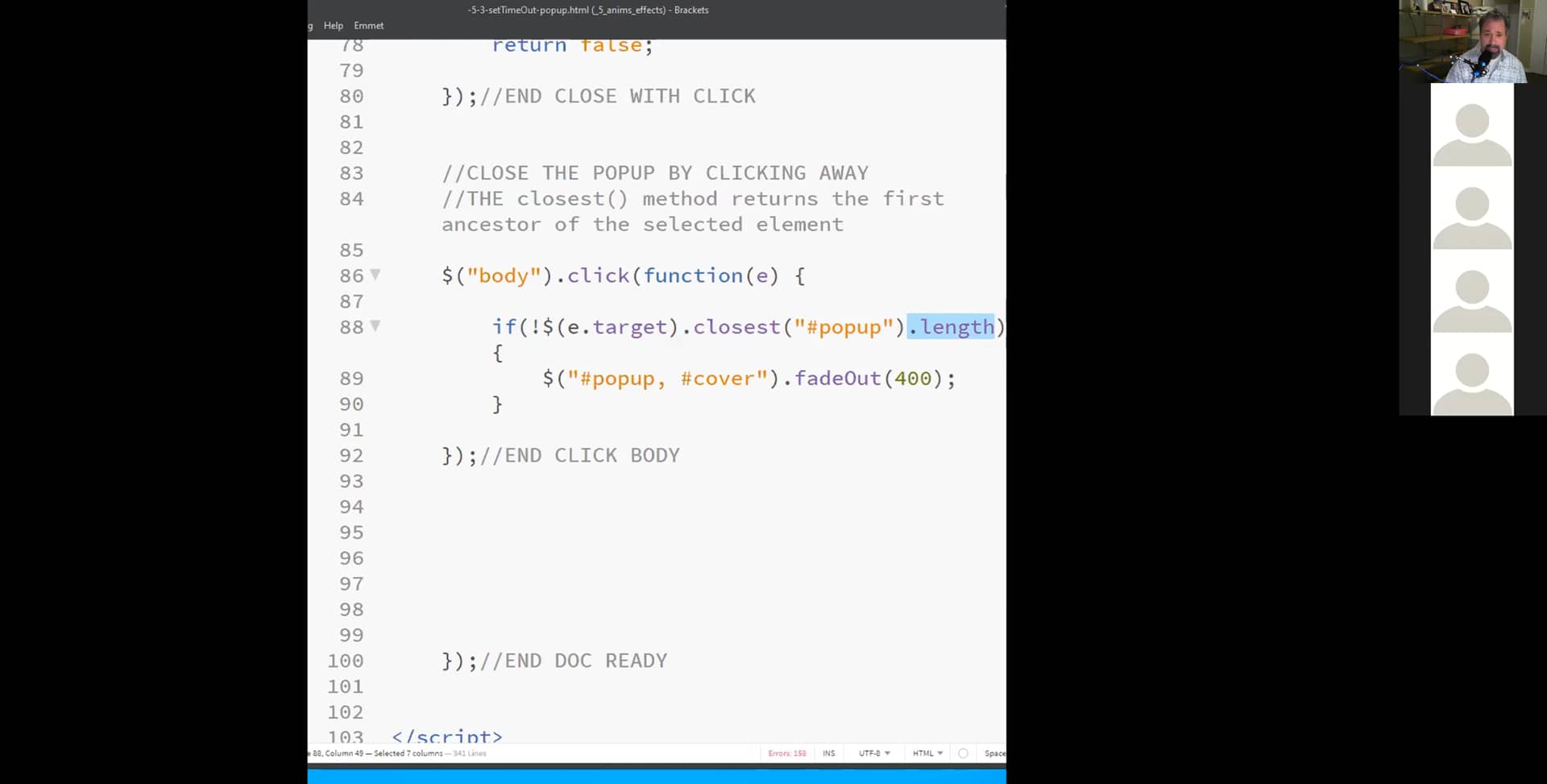 JavaScript and jQuery - day 11 on Vimeo