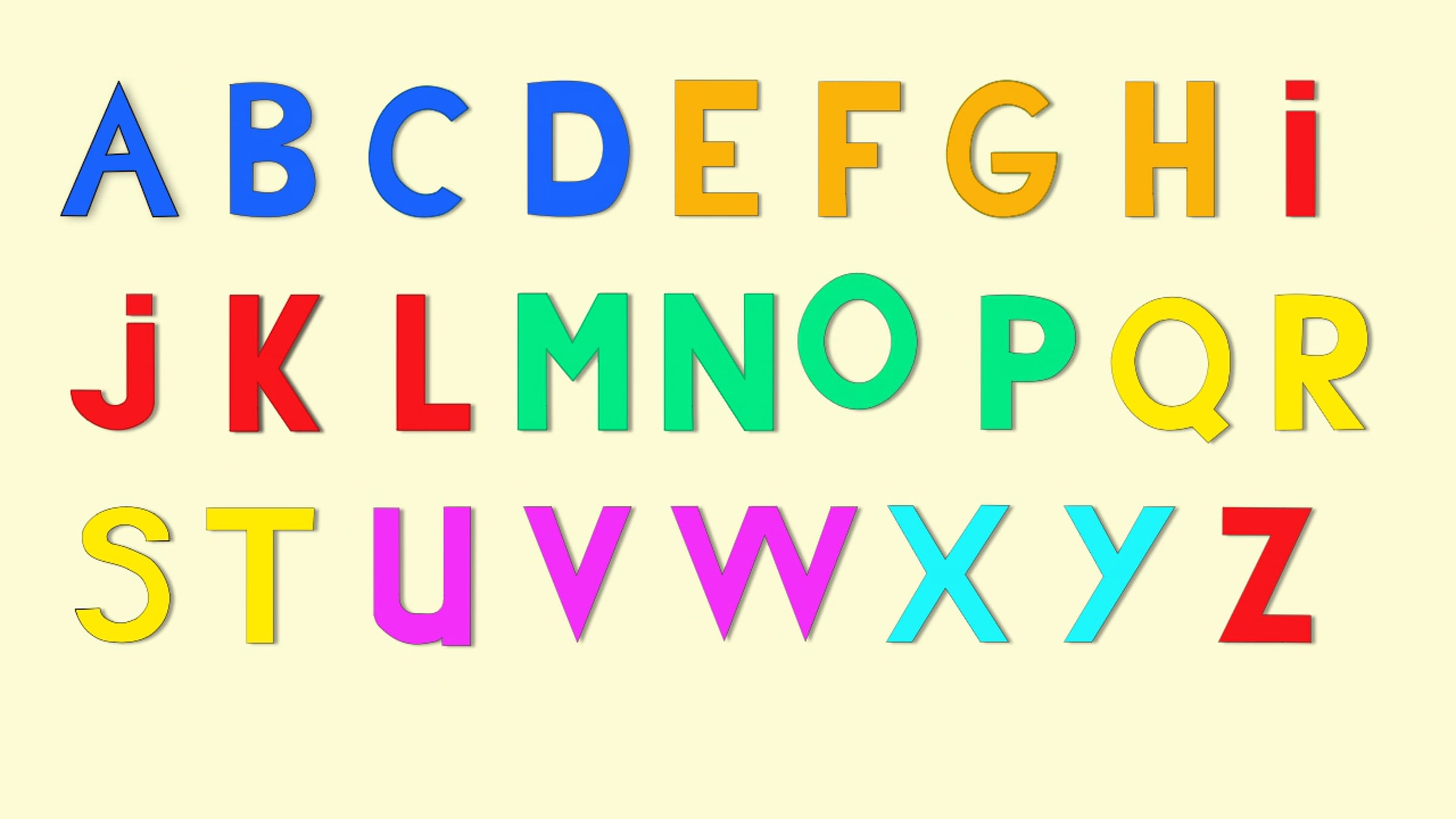 Alphabet en Français ABC chanson française