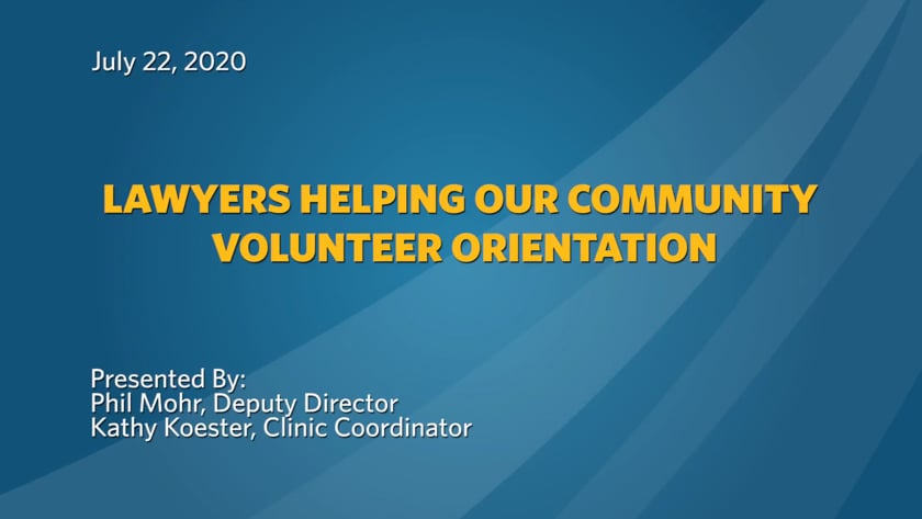 Lawyers Helping Our Community Volunteer Sign Up - Chicago Volunteer ...