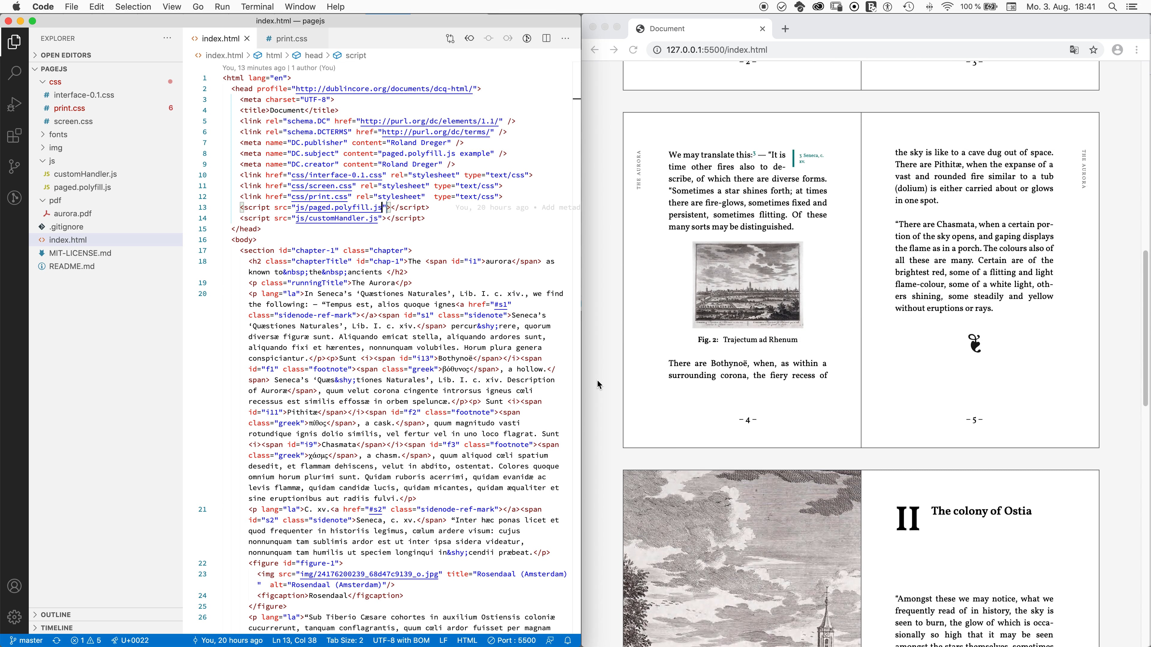 Paged.js Example