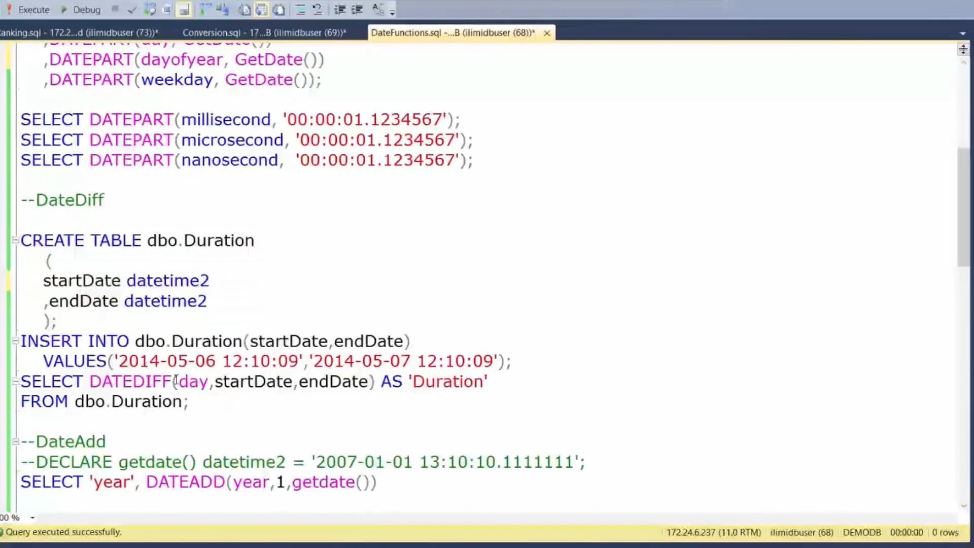 52_Using date functions Demo on Vimeo