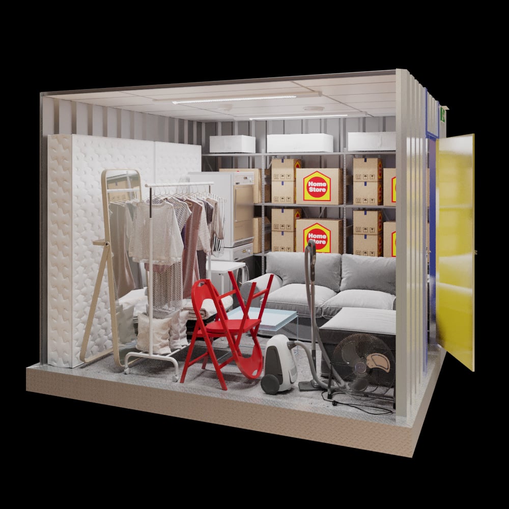 10ft x 10ft storage unit – 100 square foot unit on Vimeo